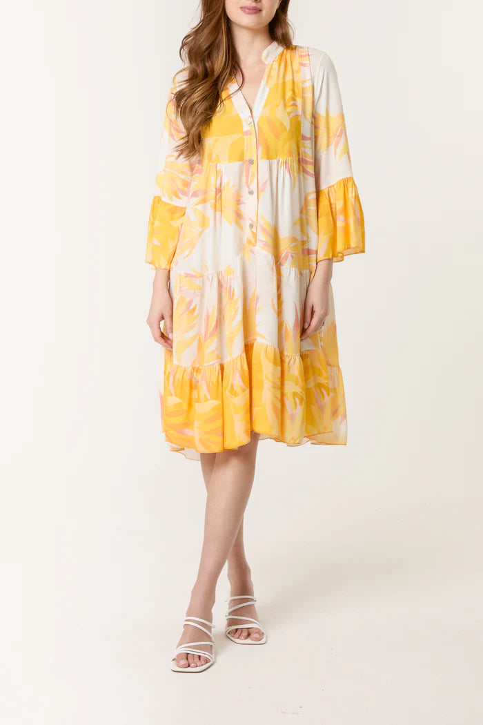 Mara leaf print mini dress – Etton Taylor Clothing
